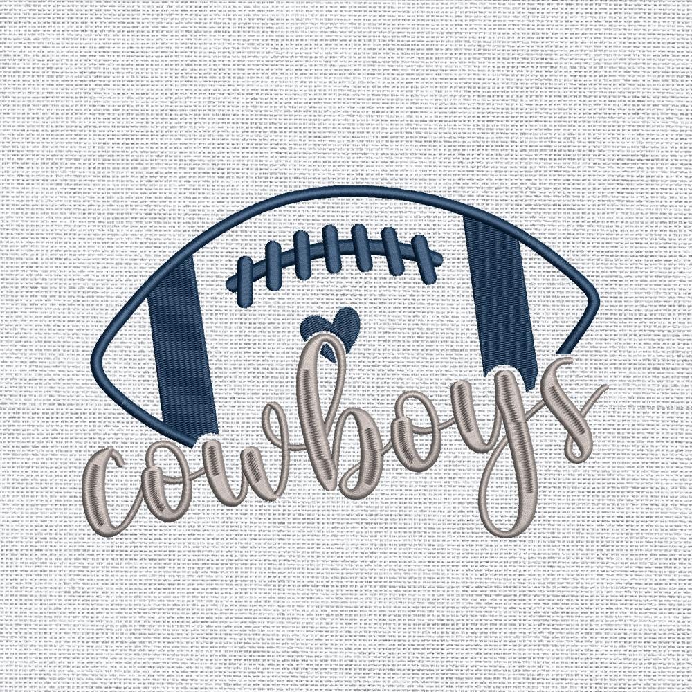 Football Embroidery Design Bundle, 32 Teams Football Cheer Spirit ...