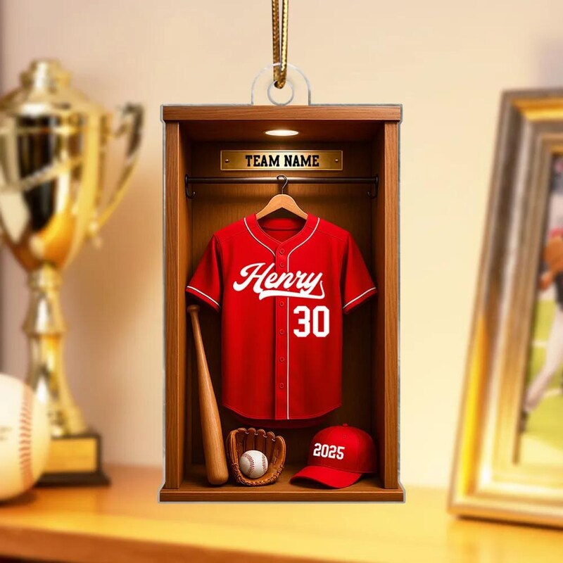 Baseball Locker Ornament - Etsy