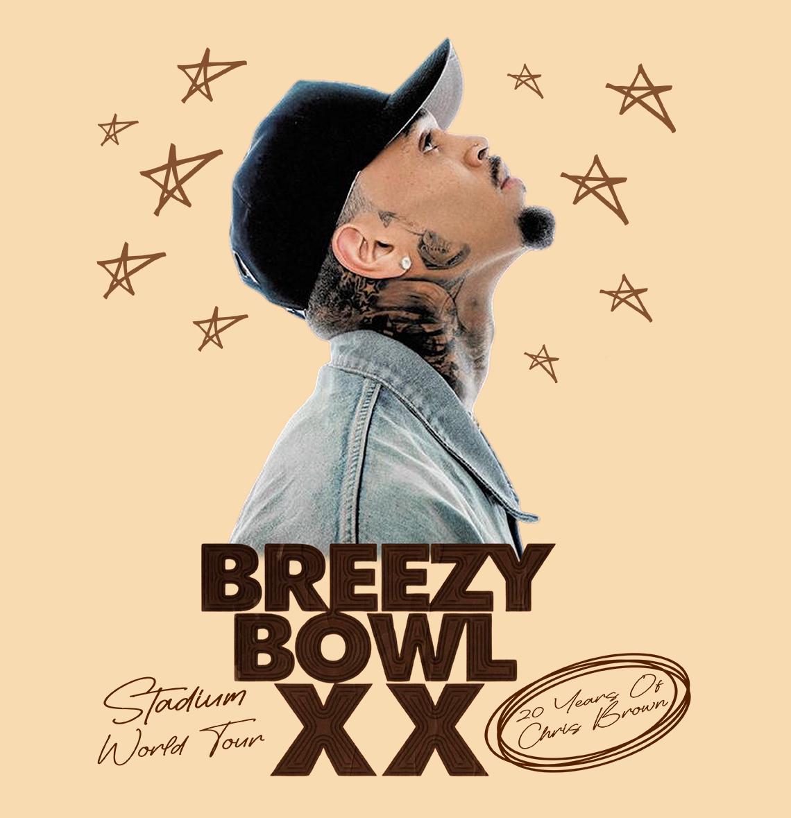 Chris Brown Breezy Bowl PNG: Fan Art T-shirt Design (digital Download ...