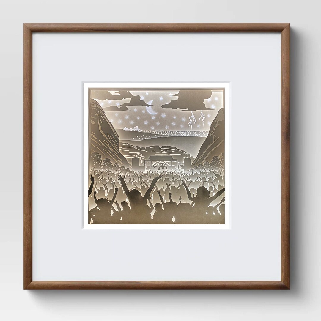 Red Rocks Amphitheatre Concert Print Denver - Framed - Etsy