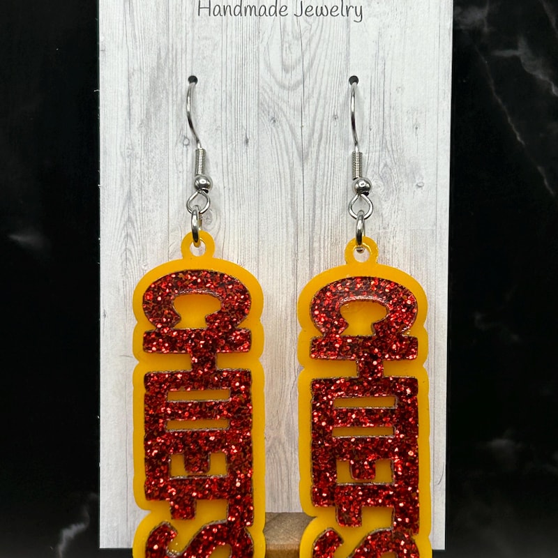 Kansas City Chiefs Earrings - Etsy