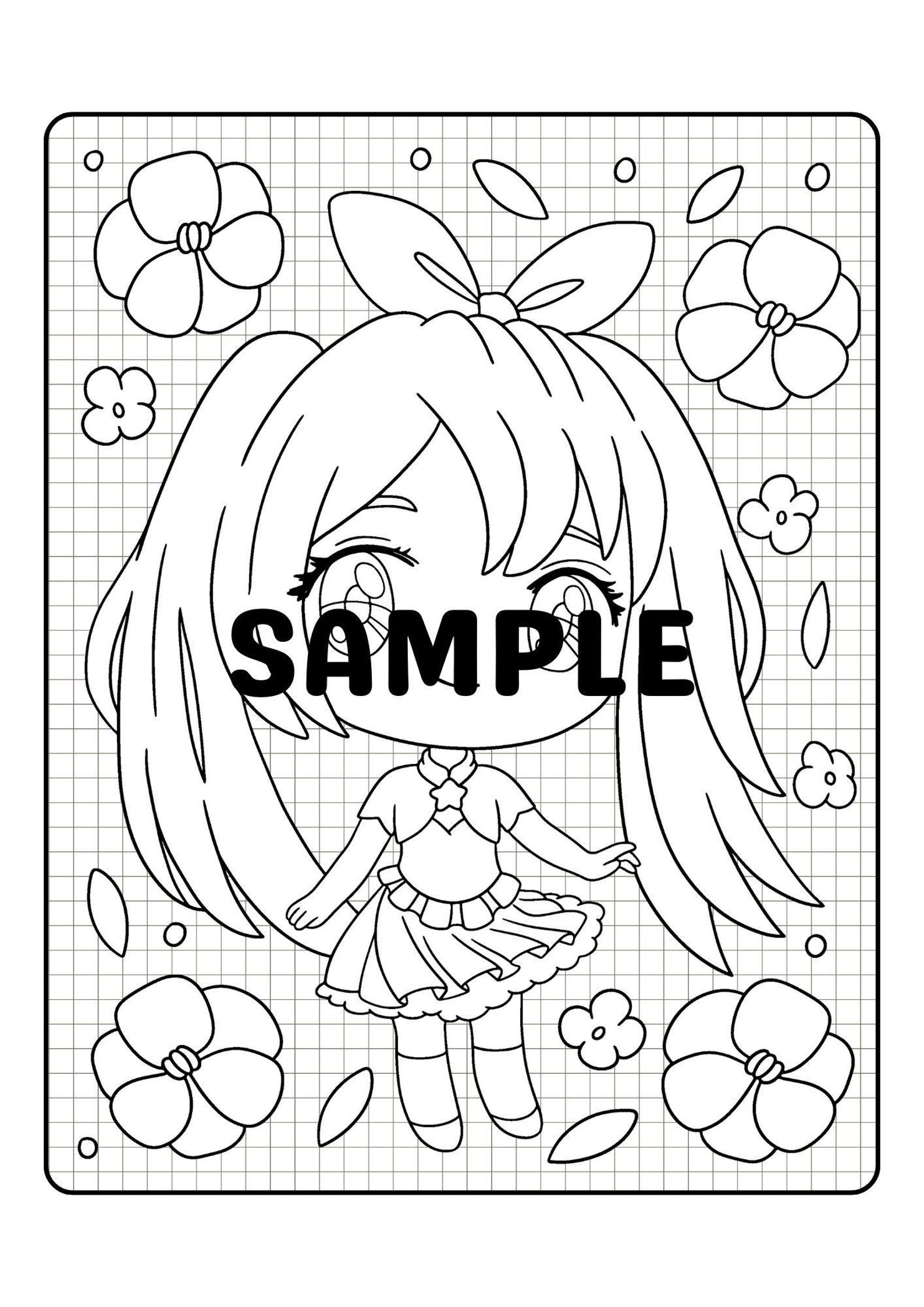 Printable Kawaii Kids Coloring Pages – Cute Fun Digital Download for ...