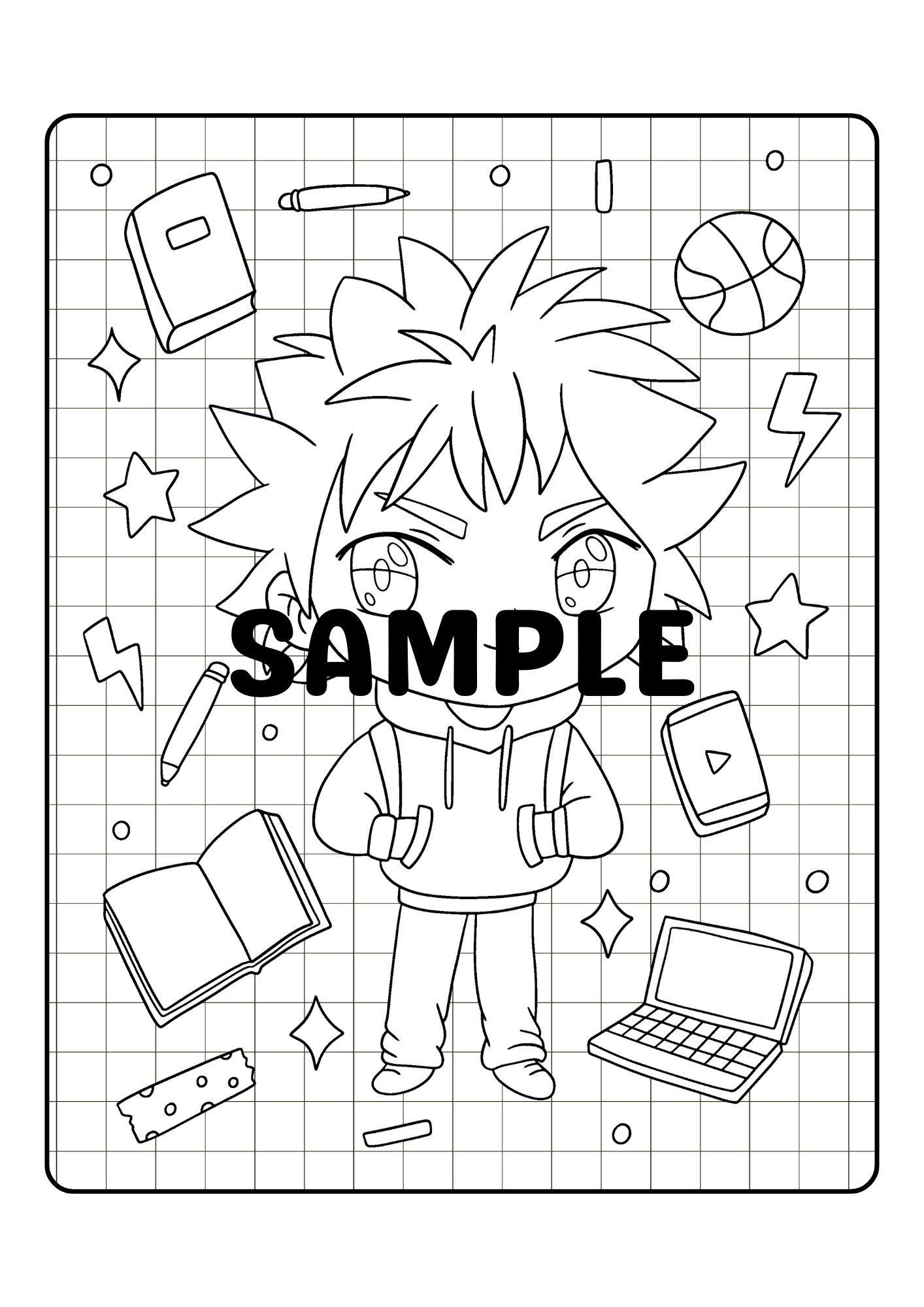 Printable Kawaii Kids Coloring Pages – Cute & Fun Digital Download for ...