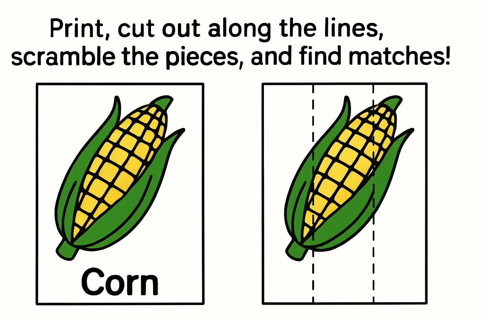 Vegetables Puzzle;toddler Activity;busy Book;pdf;homeschool;toddler ...