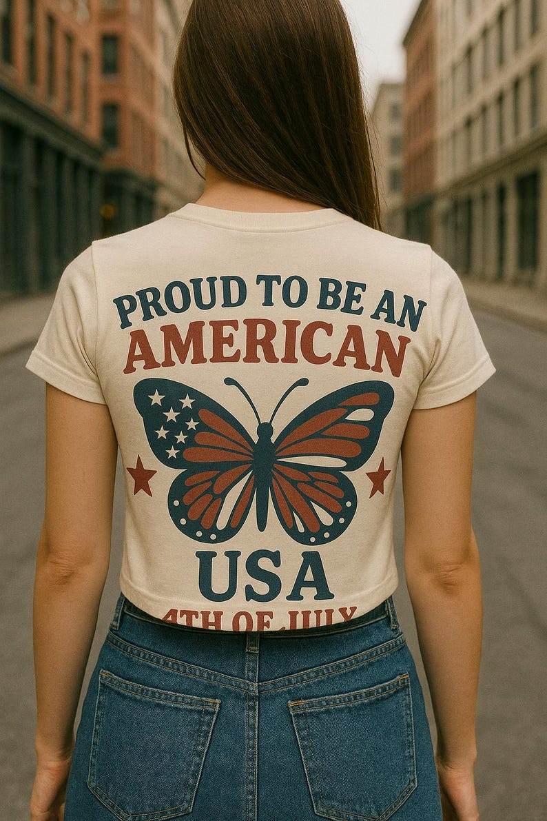 4th of July Butterfly PNG, Independence Day, Proud to Be an American ...