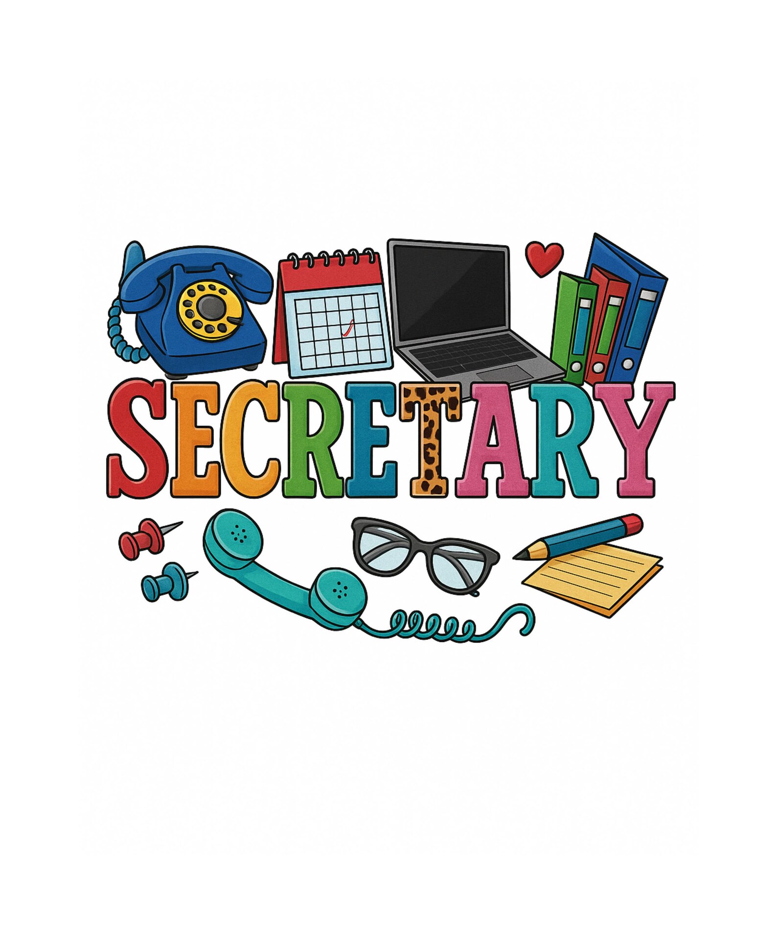 Secretary Png, Sublimation Design Download, Western Secretary Png ...