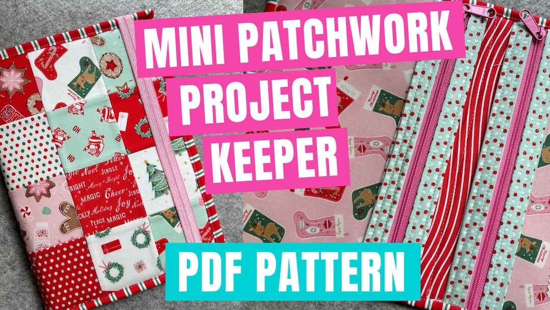 Mini Patchwork Cross Stitch Project Keeper - the Perfect Project Bag ...