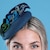 Red and Blue Pointed Felt Hat With Button, 80s Colourful Style and ...