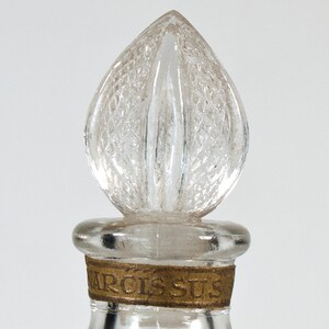 Narcissus Perfume Bottle W Stopper Vintage Diamond Glass Co PA Mamazel ...