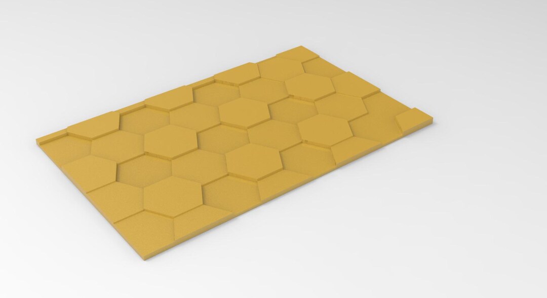 3D Hexagon and Waves Design Cnc Cutting File - Etsy