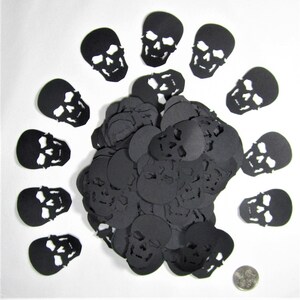 100pcs Gothic Wedding or Birthday Black Skull Confetti Table Decoration ...