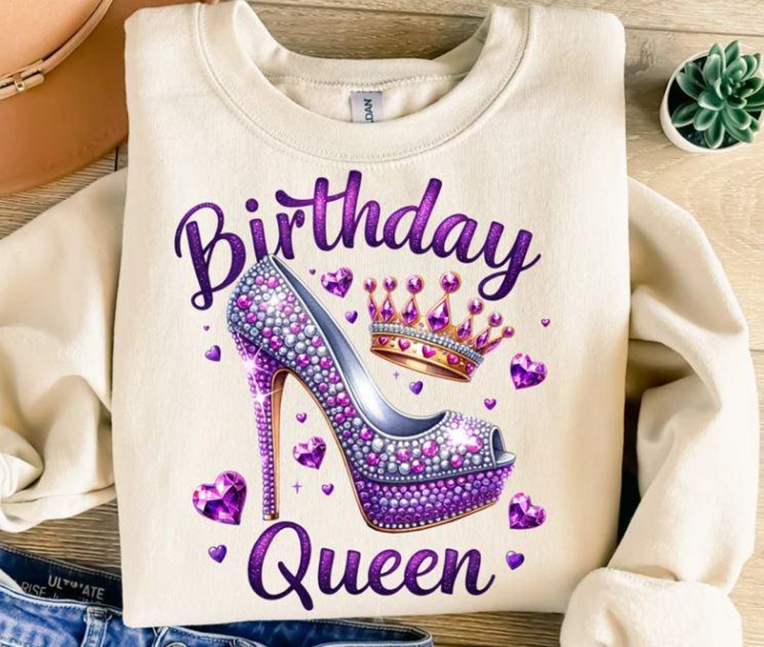 Birthday Queen Digital , Birthday Gift Shirt Design, It's My Birthday ...