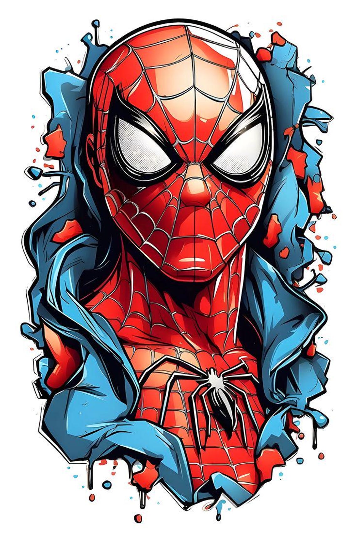Spider T-shirt Printable Design – Instant Download for DIY Apparel ...