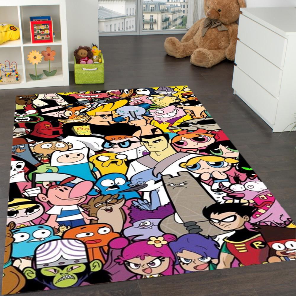 Cartoon Network Rug | Kids Room Carpet With Classic Cartoon Characters ...