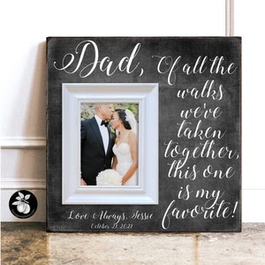 Personalized Father of the Bride Picture Frame for Dad, Custom Wedding ...