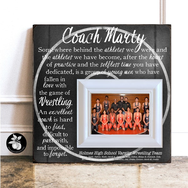 Wrestling Coach Picture Frames - Etsy