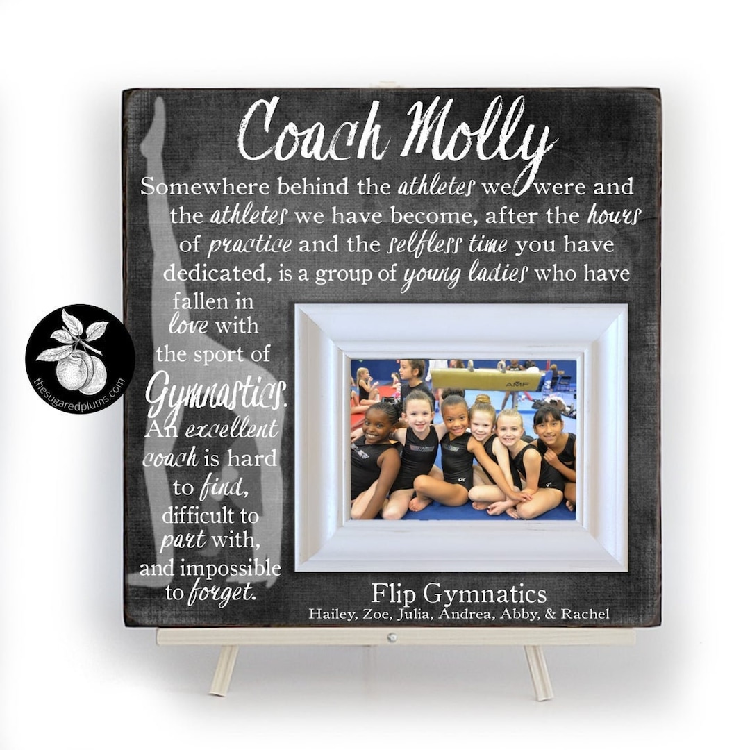 Gymnastics Coach Gift: Personalized Picture Frame (16x16) - Etsy