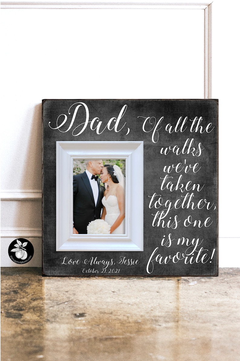 Personalized Father of the Bride Picture Frame for Dad Custom - Etsy