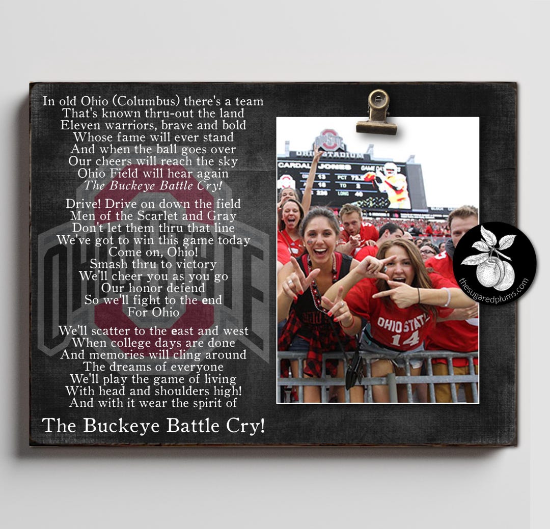 Ohio State University Picture Frame, Cool Graduation Gift Idea, OSU ...