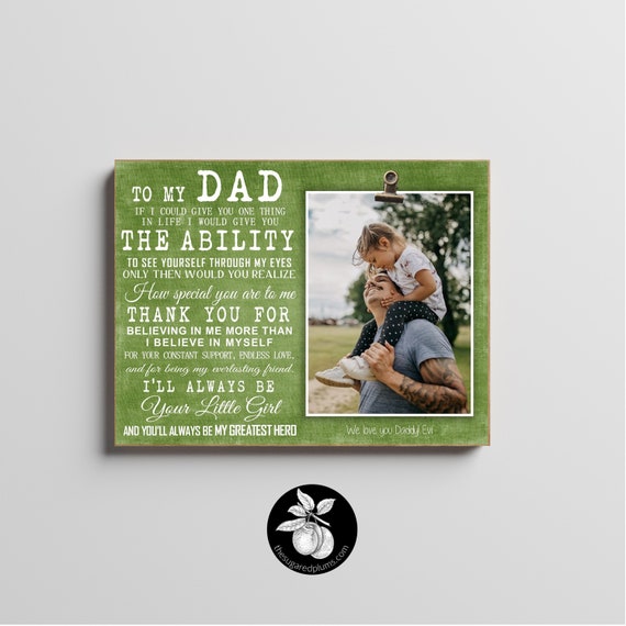 Personalized Father's Day Gift Picture Frame Father's - Etsy