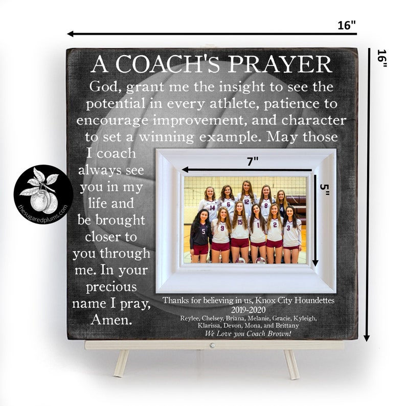 Volleyball Coach Gift Personalized Volleyball Picture Frame - Etsy