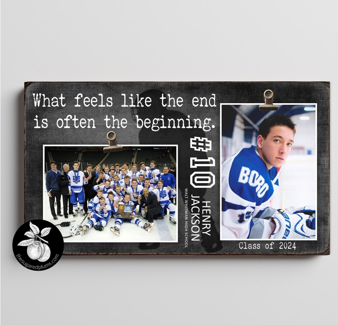 Personalized Senior Night HOCKEY Picture Frame, Sports Team Gift ...