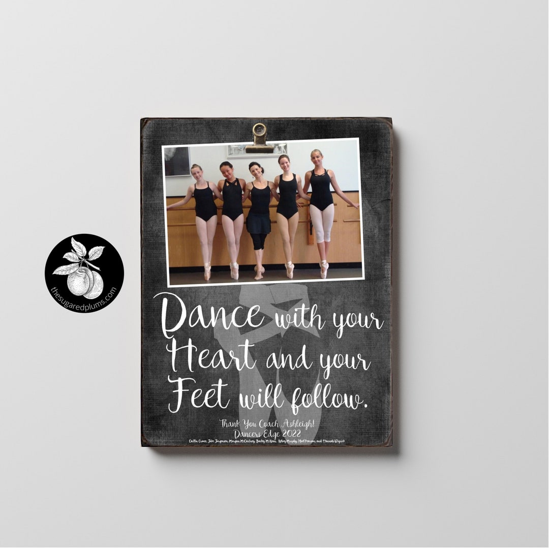 Personalized Dance Teacher Gifts Frame, Dance Recital Gift From ...