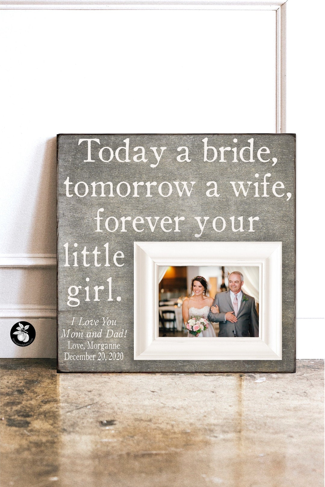 Father of the Bride Gift Picture Frame, Gifts for Dad on Wedding Day ...