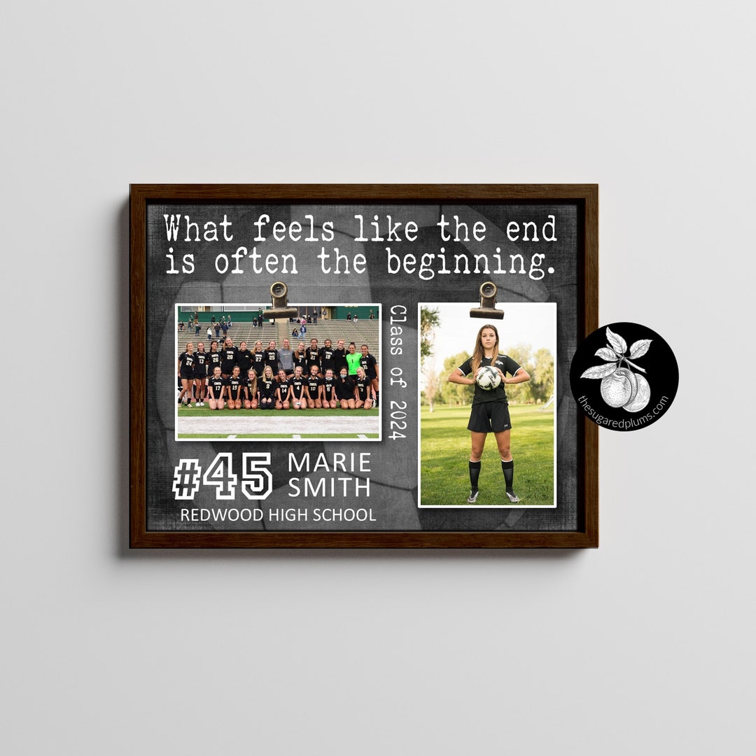 Personalized Senior Night Soccer Picture Frame, Sports Team Gift ...