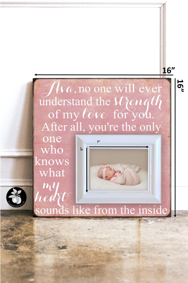 Personalized New Baby Girl Picture Frame No One Else Will - Etsy