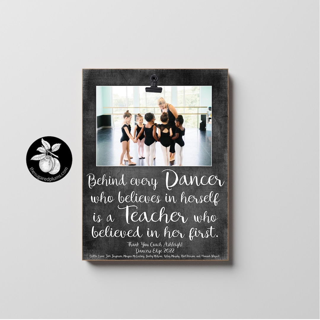 Personalized Dance Teacher Gifts Frame, Dance Recital Gift From ...