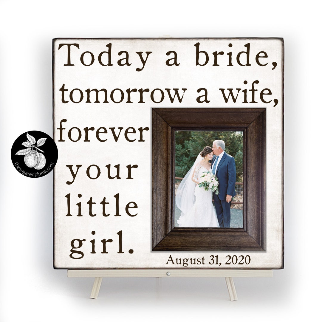 Father of the Bride Gift Frame, Dad Gifts From Daughter, Fathers Day ...