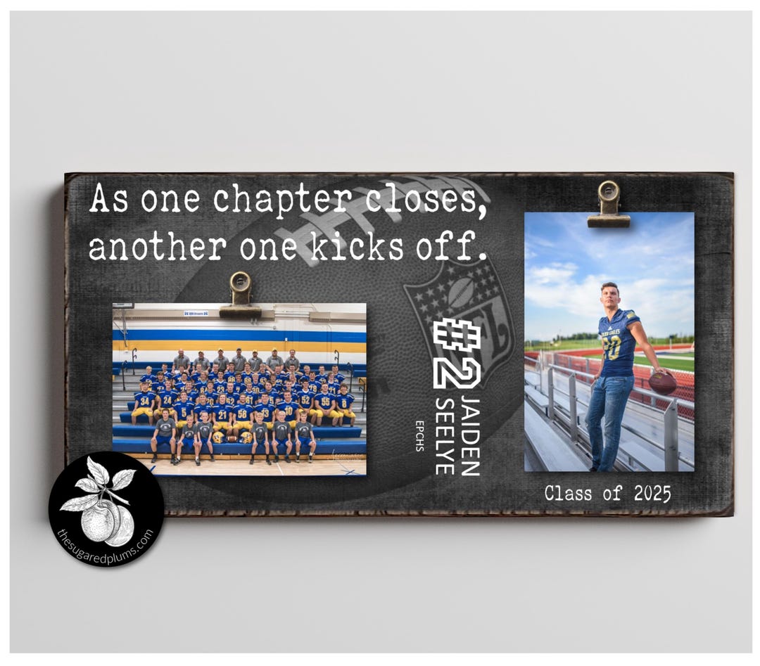 Personalized Senior Football Player Gift Idea, Custom Graduation Gift ...