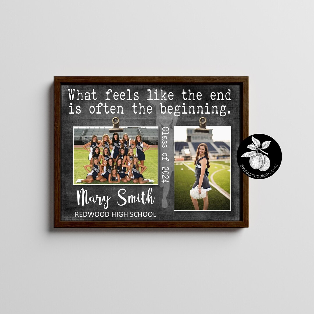 Personalized Cheerleader Graduation Frame Cheerleader Graduation Gift ...