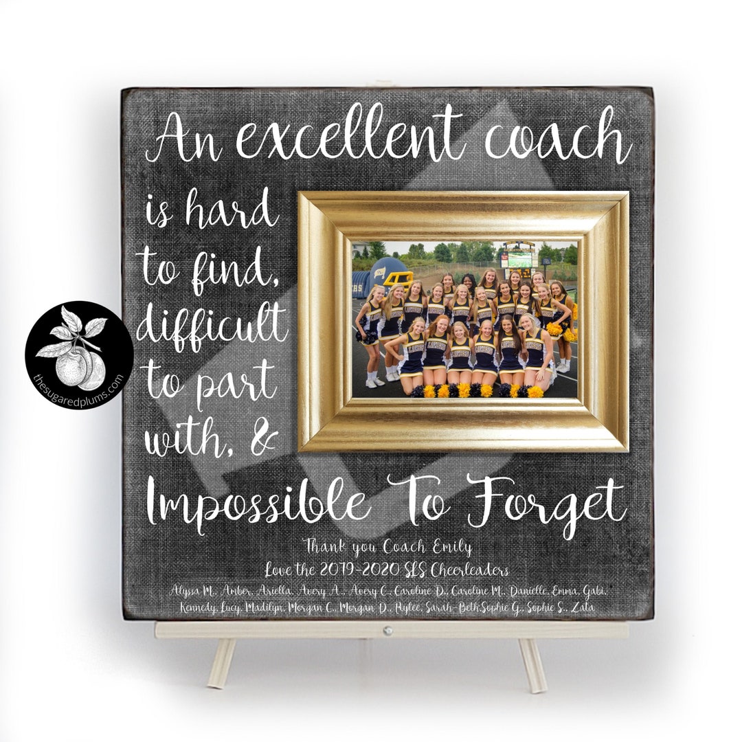 Cheer Coach Gift Frame, Dance Teacher Gift, Personalized Cheer Gifts ...