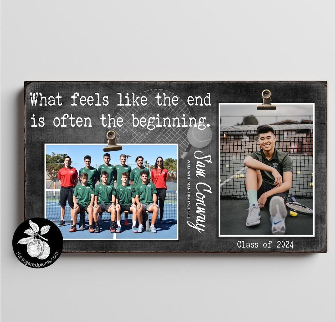 Personalized Senior Night TENNIS Player Picture Frame, Sports Team Gift ...