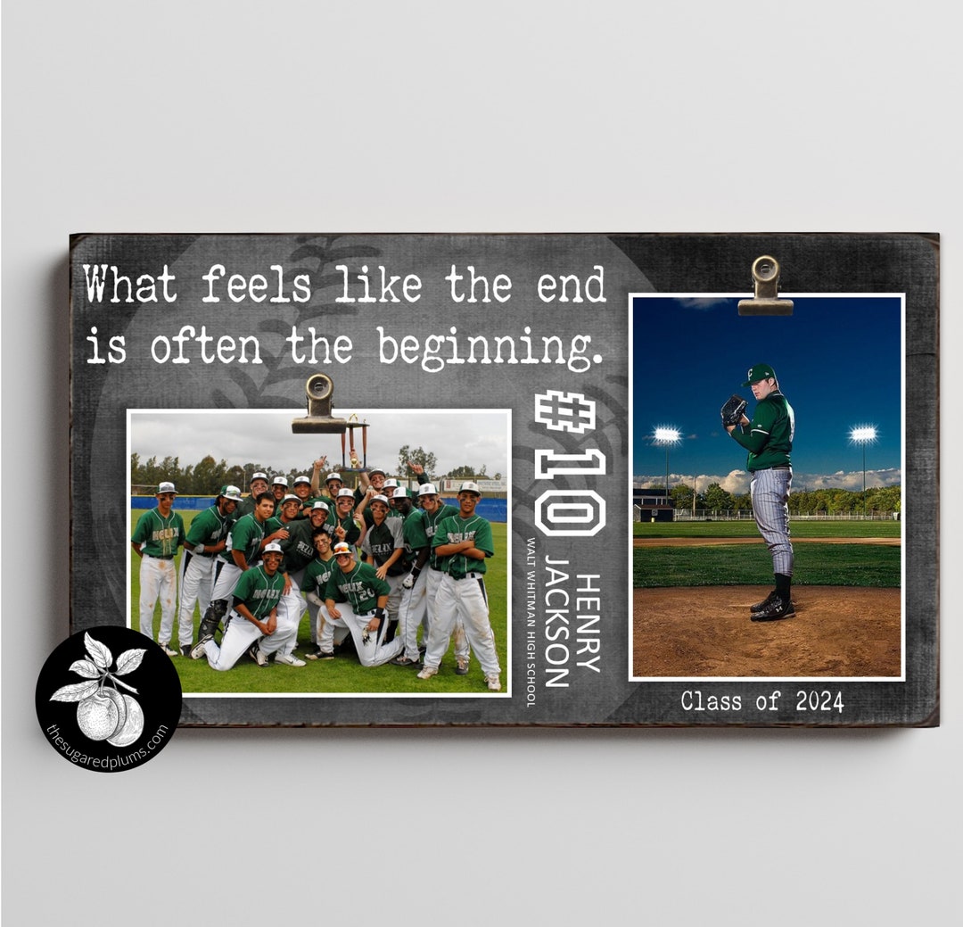 Personalized Senior Night BASEBALL Picture Frame, Sports Team Gift ...