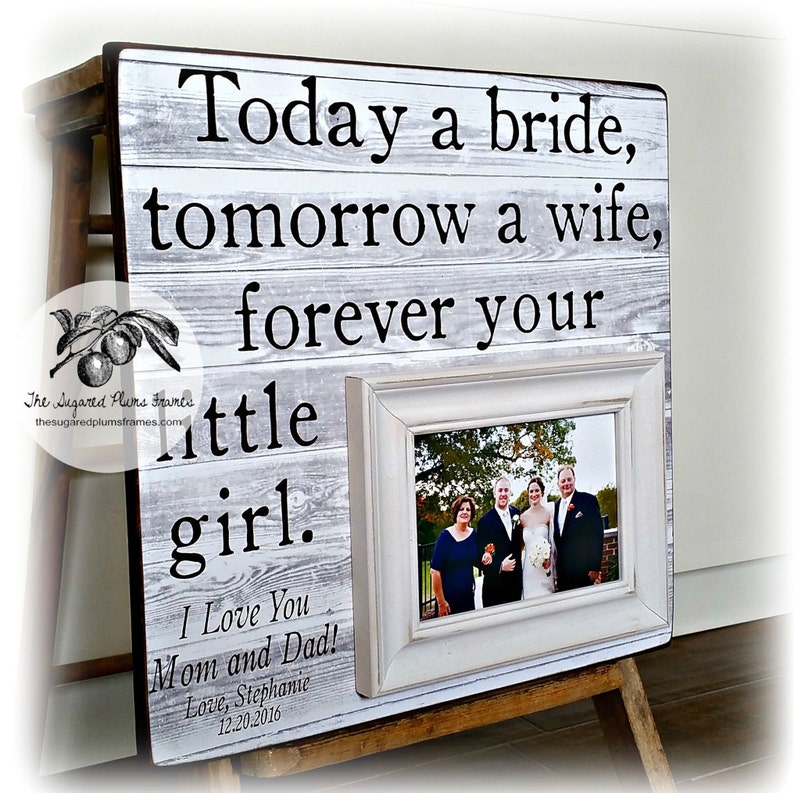 Father of the Bride Gift Personalized Wedding Picture Frame | Etsy