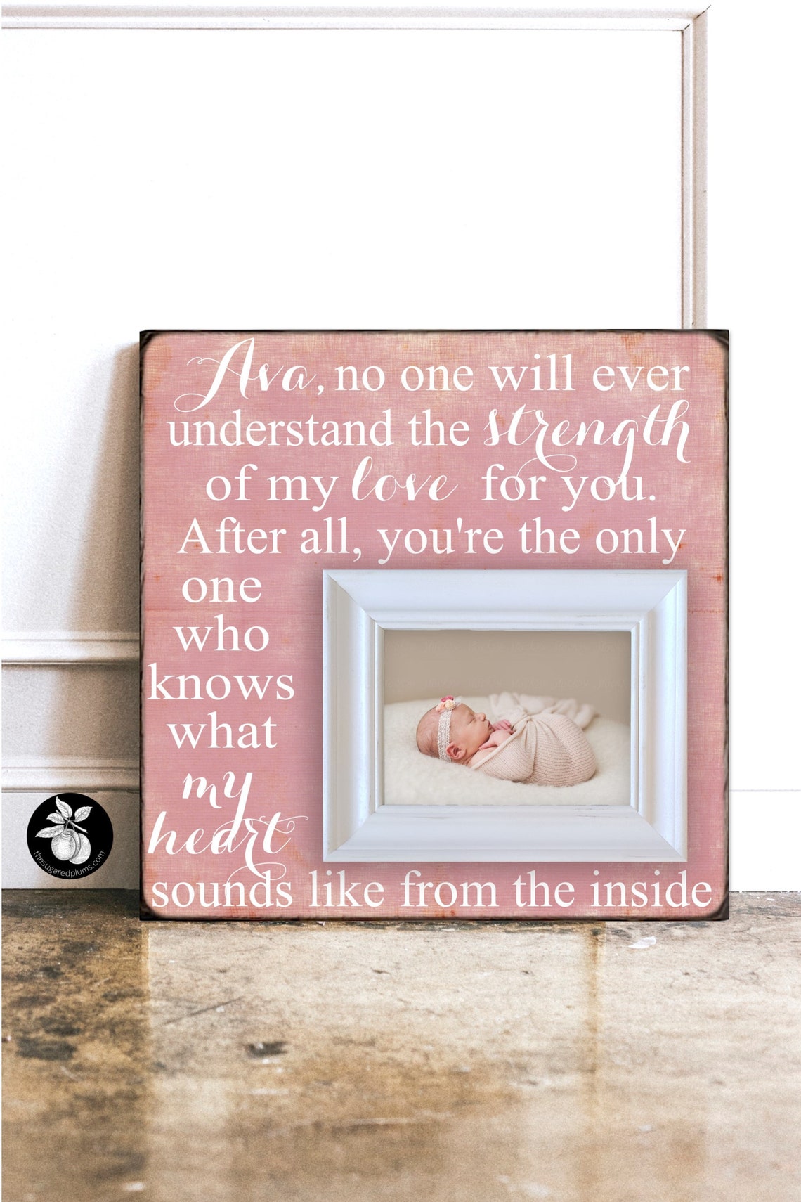 Personalized New Baby Girl Picture Frame No One Else Will - Etsy