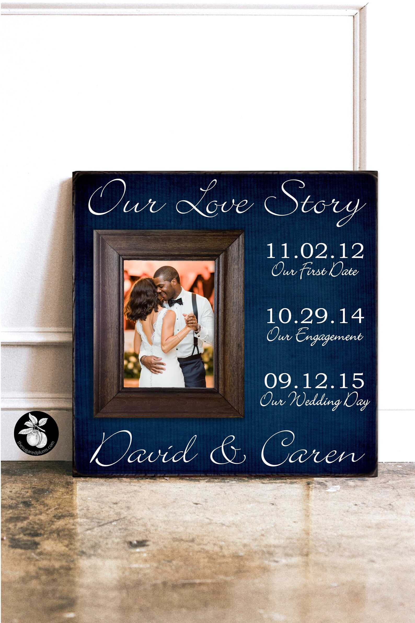 Our Love Story Picture Frame First Anniversary Gift for Wife - Etsy