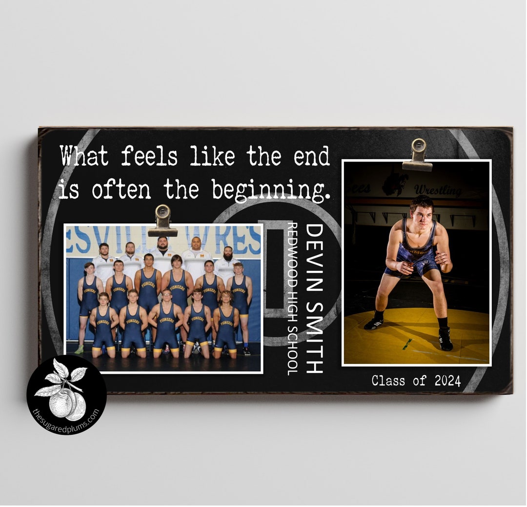 Personalized Senior Wrestling Picture Frame, Wrestler Senior Night Gift ...