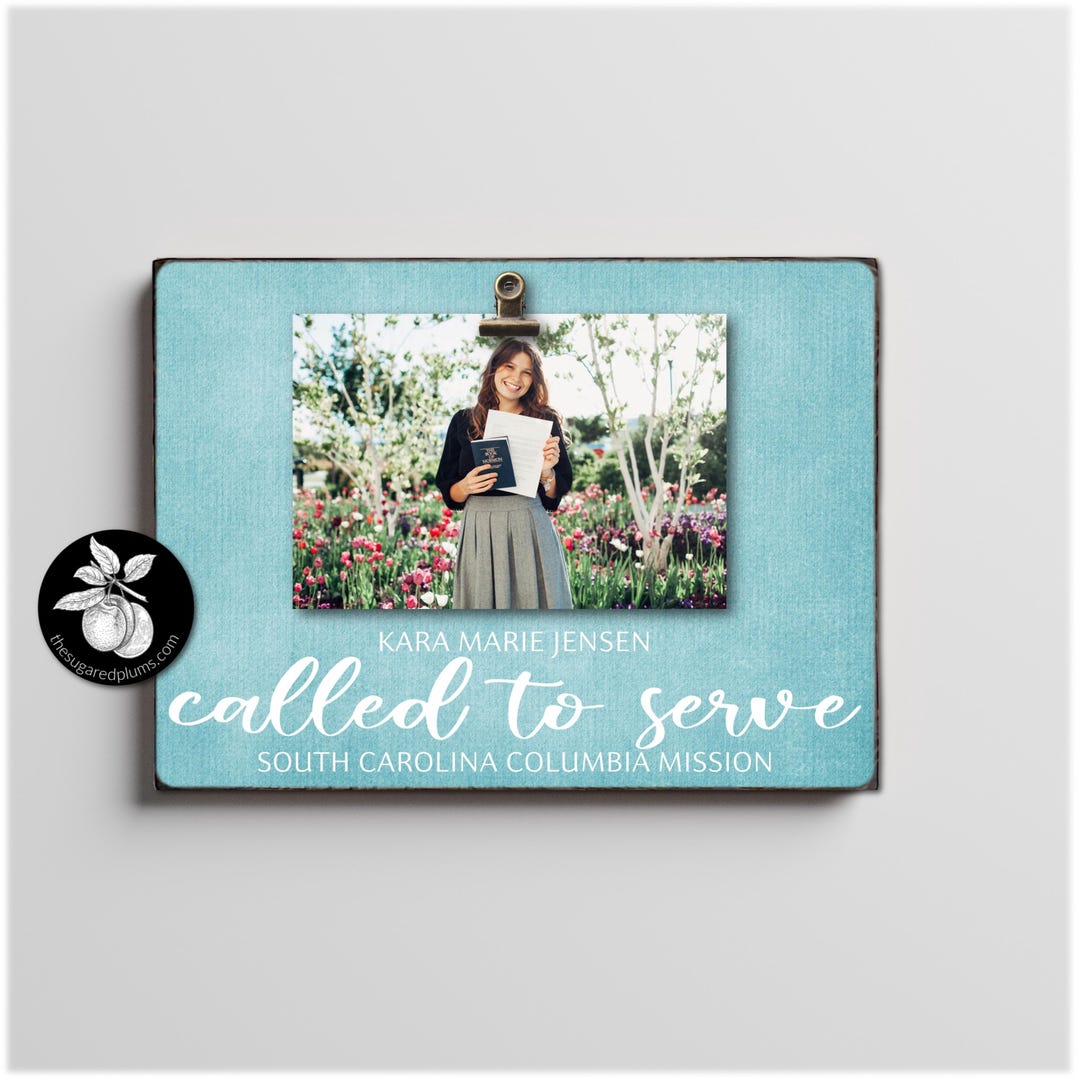 Missionary Frame for LDS Sister Missionary, Personalized Called to ...