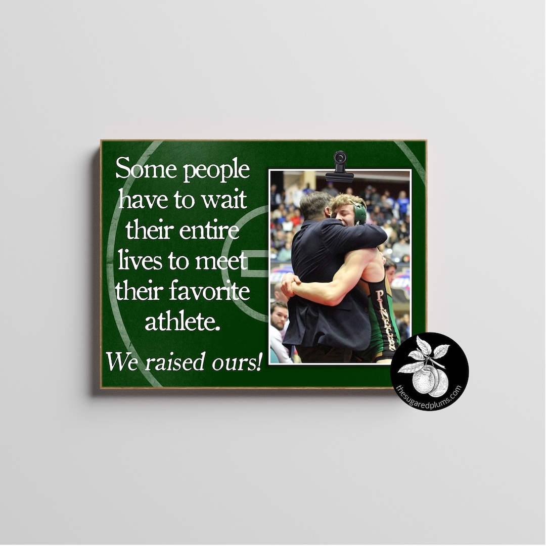 Personalized Senior Wrestling Picture Frame, Wrestler Senior Night Gift ...