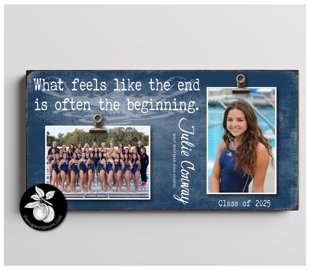Personalized Senior Night SWIM TEAM Picture Frame, Sports Team Gift ...