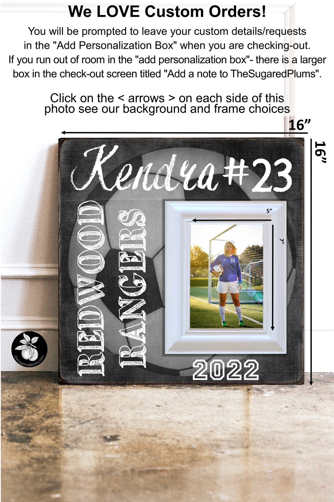 Personalized Senior Night Soccer Picture Frame Sports Team | Etsy