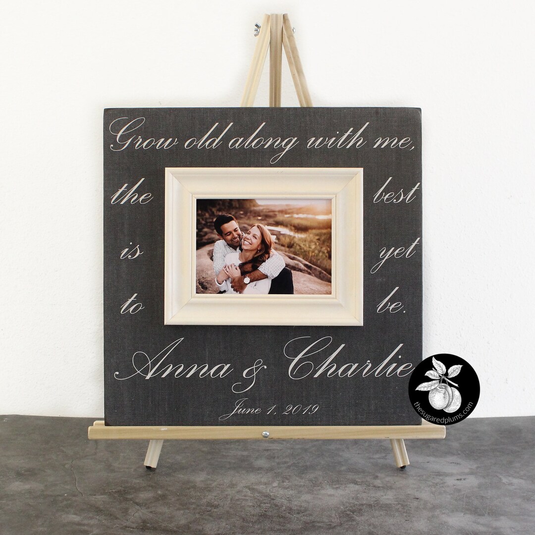 Unique Wedding Gift for Couple Frame, First Wedding Anniversary Gift ...