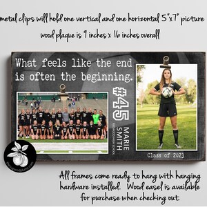 Personalized Senior Night Soccer Picture Frame, Sports Team Gift ...