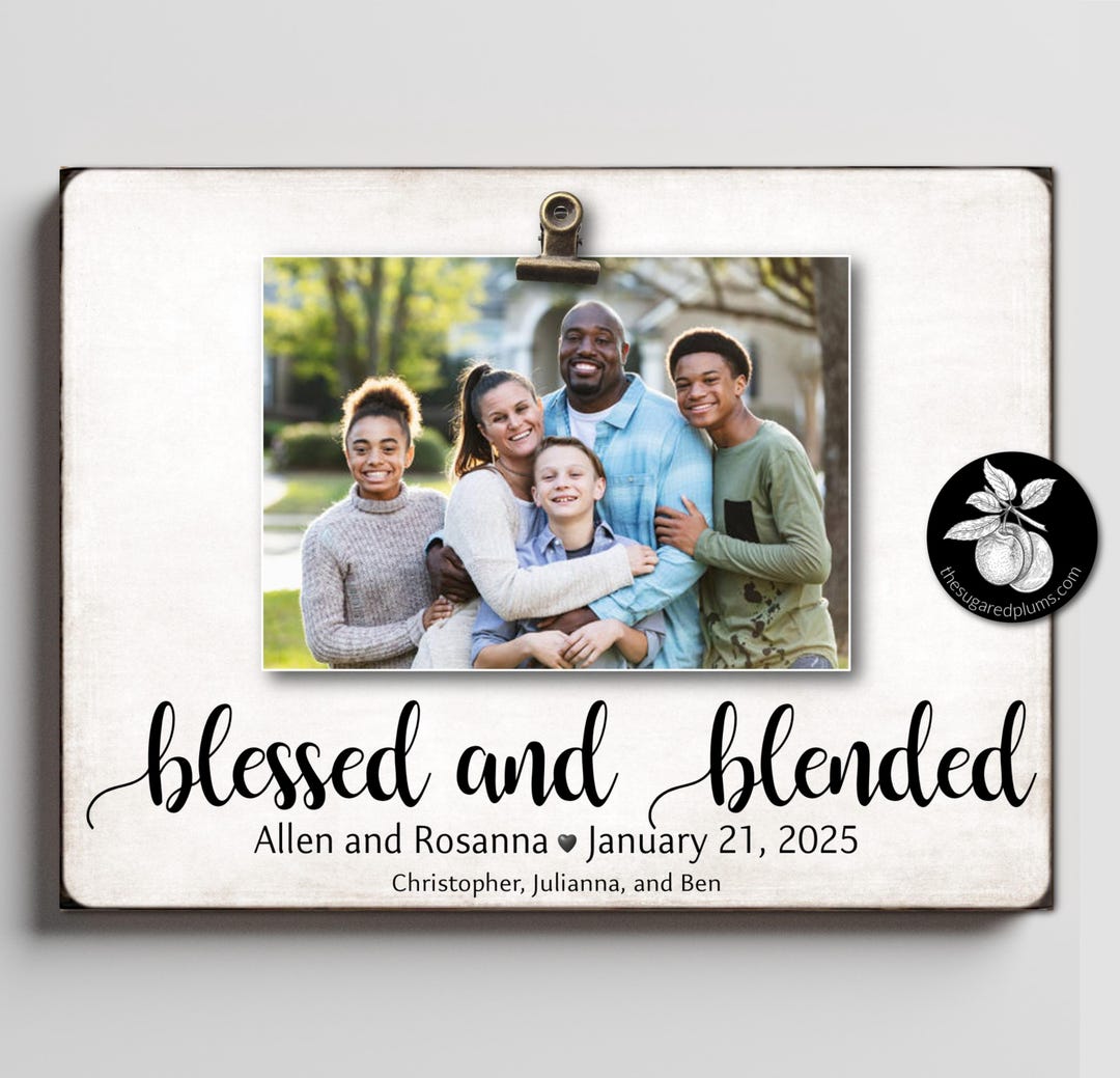 Blended Family Wedding Picture Frame: Personalized Stepfamily Gift - Etsy