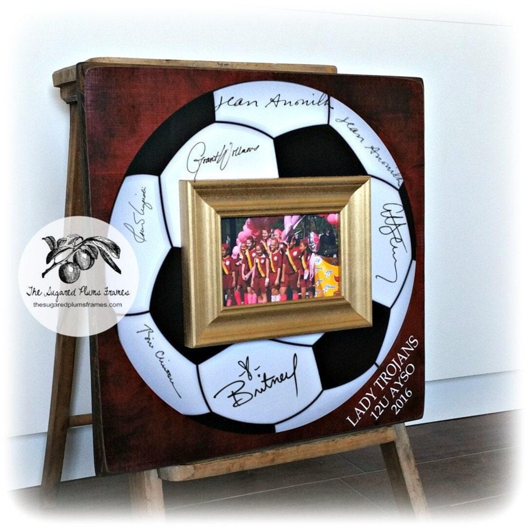 Personalized Soccer Coach Gift: Team Photo Frame, Thank You Plaque ...