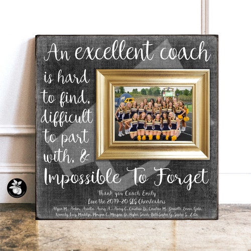 Cheer Picture Frame Cheer Coach Gift Cheerleader Coach Gift Cheer Frame ...